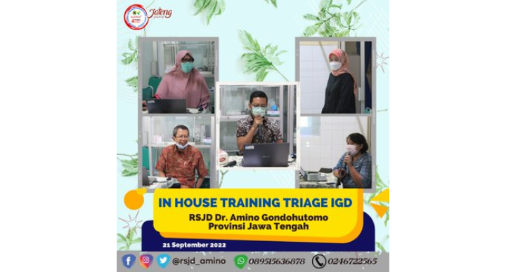 IN HOUSE TRAINING TRIAGE IGD | PPID Pelaksana RSJD Dr. Amino Gondohutomo